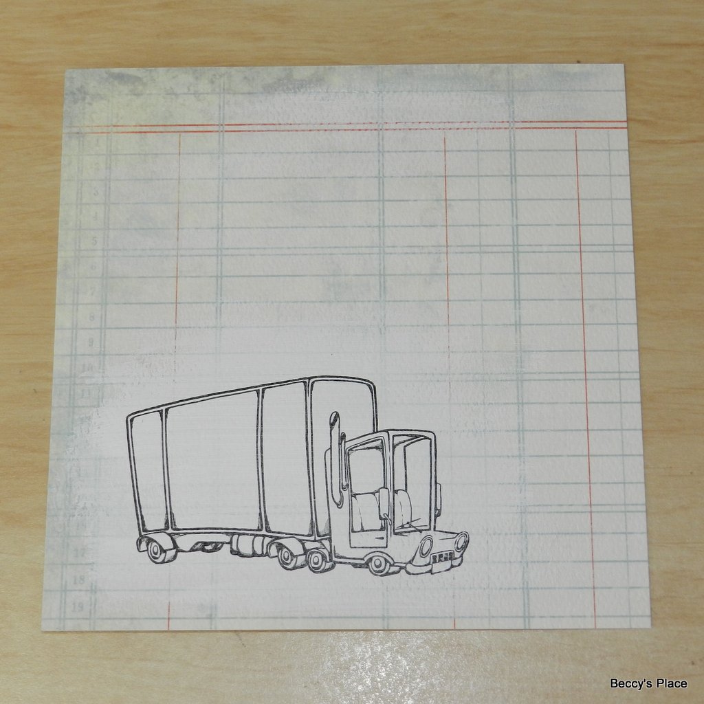 Beccy's Place: Tutorial: Stamping on Patterned Paper