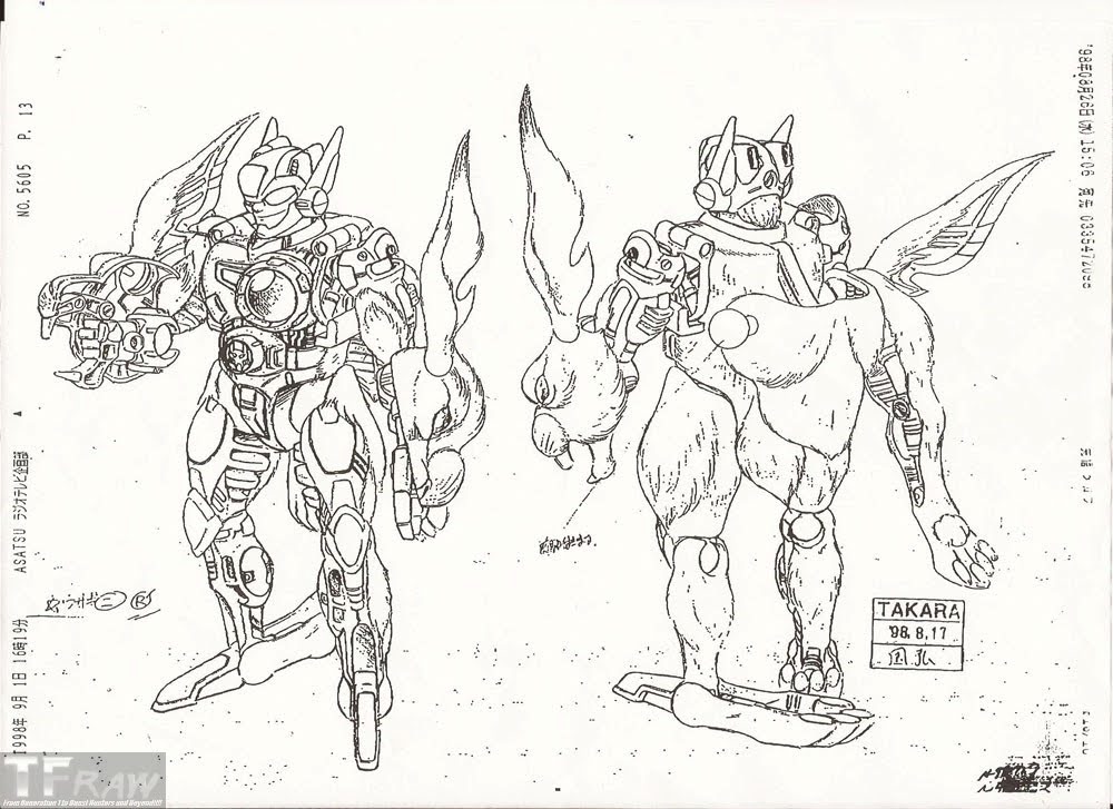 Beast Wars Neo Model Sheets