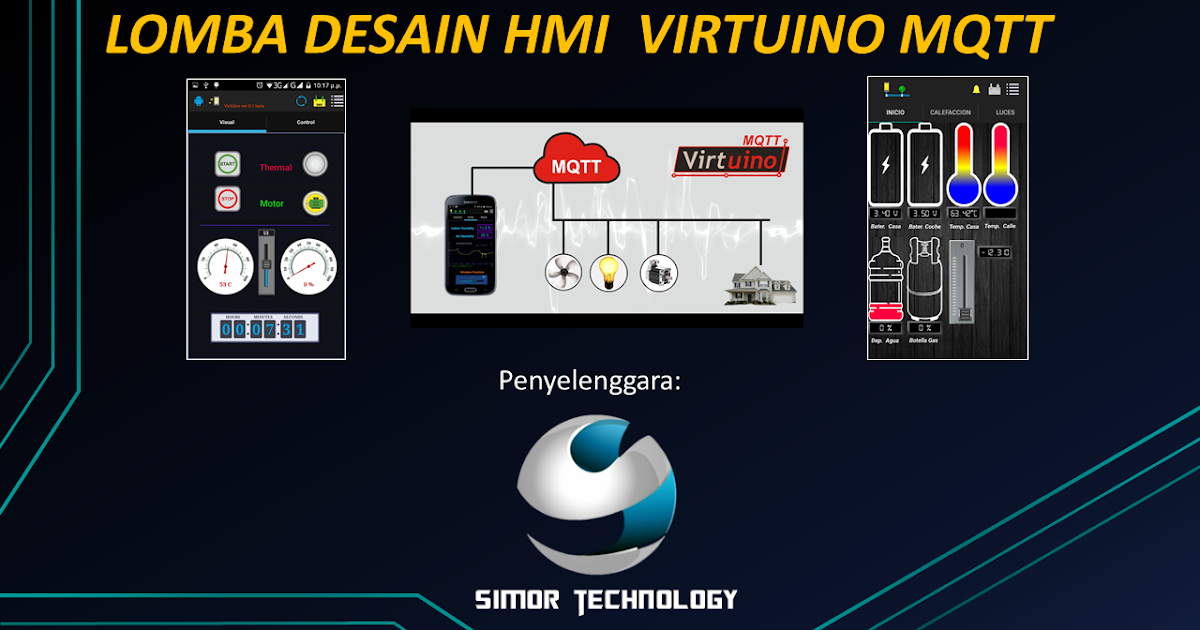 SIMOR Technology: LOMBA DESAIN HMI VIRTUINO MQTT