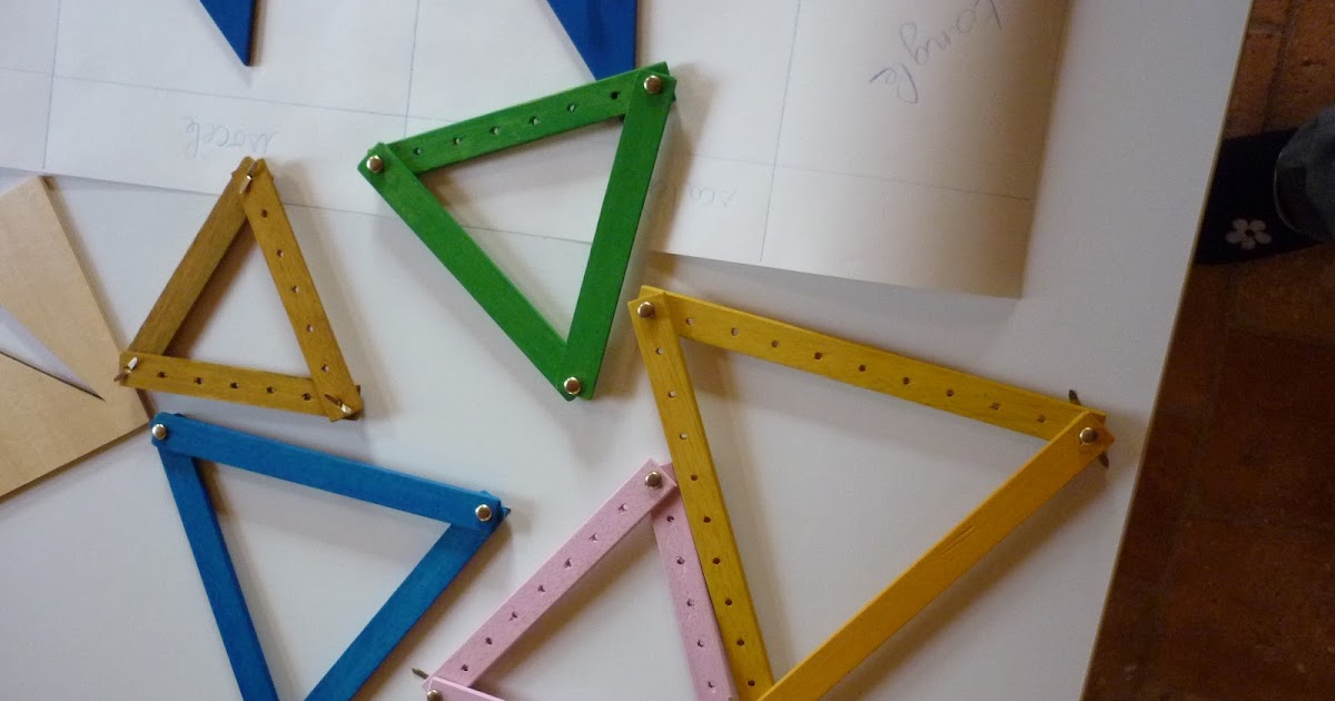 Montessori avec les 6-12 ans: Les triangles II