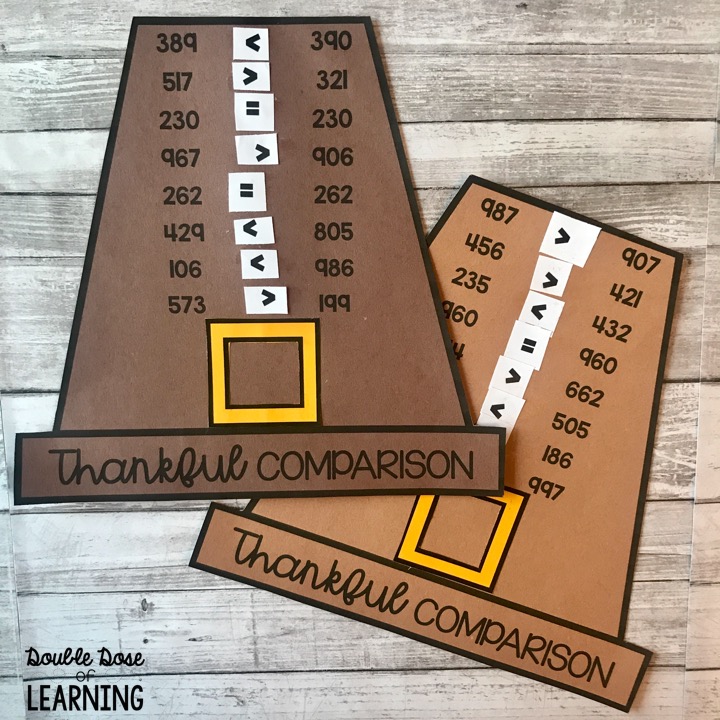 Thanksgiving Math & ELA crafts for 1st and 2nd grade - Double Dose of ...