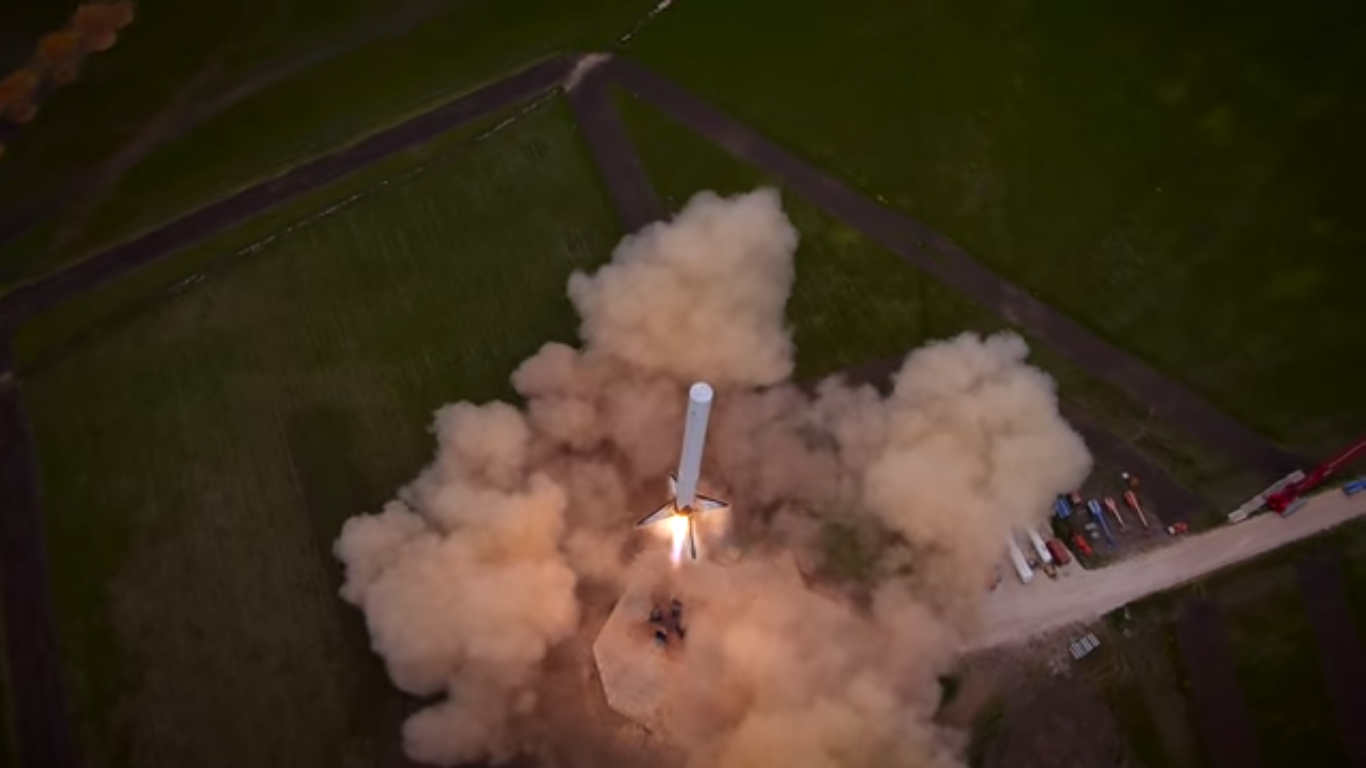 Drone Shoots Epic Footage of SpaceX Rocket Launch and Controlled ...