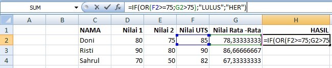 Rumus, Range, Fungsi
