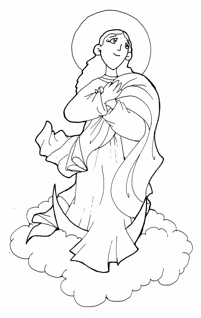 Dibujos para catequesis: LA INMACULADA CONCEPCIÓN