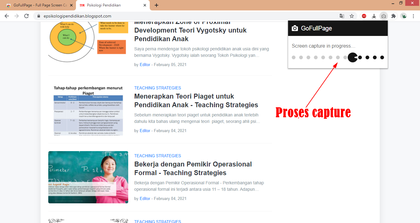 Cara Full Page Screenshoot Menggunakan GoFullPage di Google Chrome