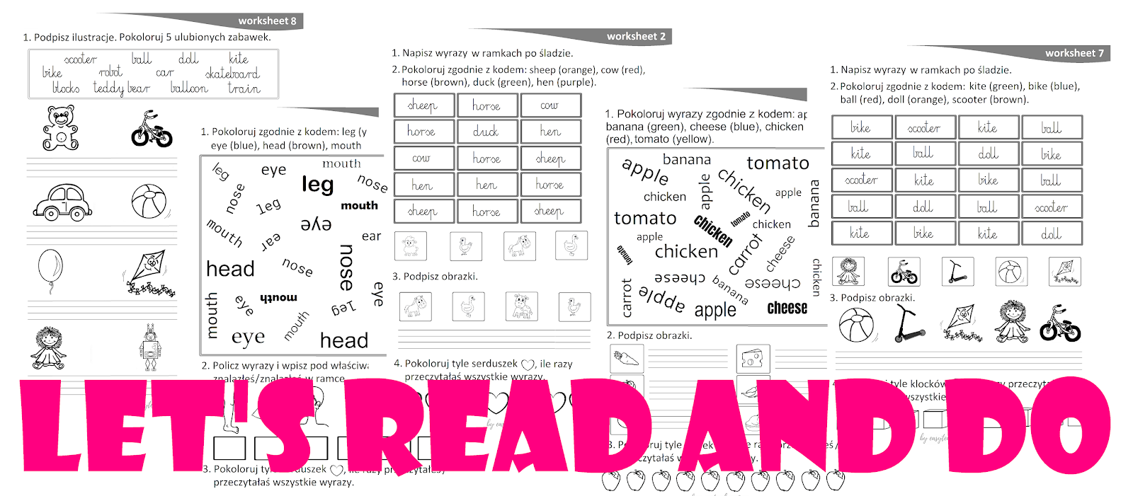 moje pomysły jak ...: Let's read and do