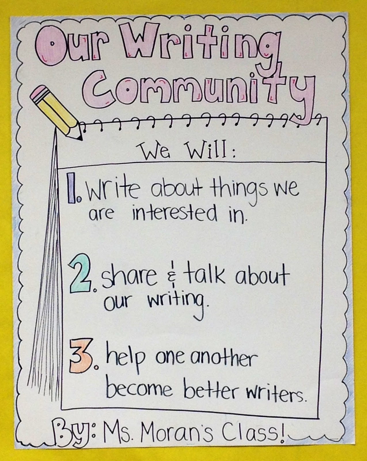 Our Writing Community & A Winner! - Susan Jones Teaching