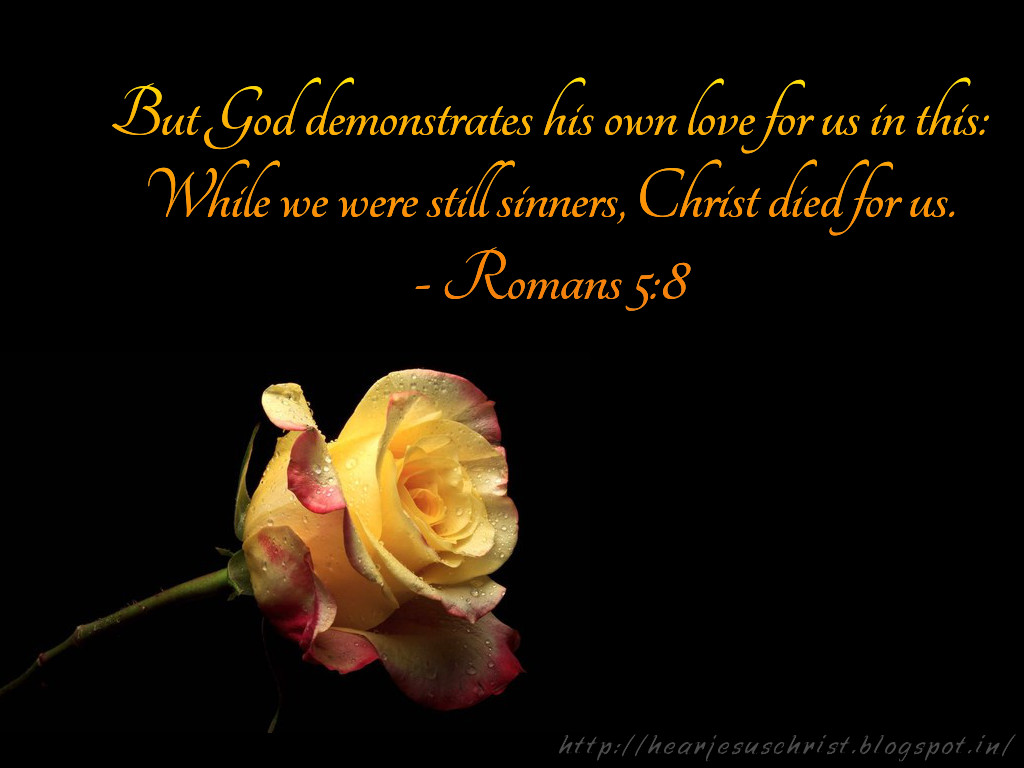 Christian Wallpapers: Bible verse Wallpaper - Romans 5:8
