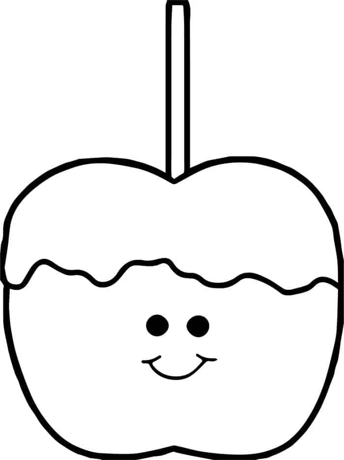 Apple Coloring Pages for Preschoolers [Free Printable] - Yuk Sebar