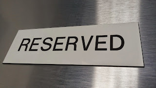 The Green I Signs Blog: RESERVED engraved car parking bay signs ...