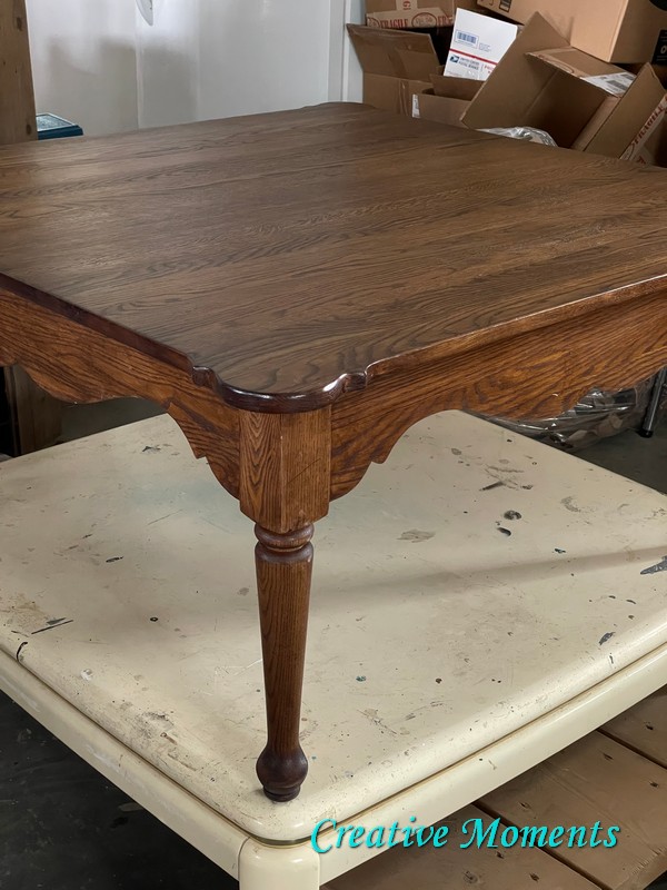 How I Reloved A Water Stained Table Top