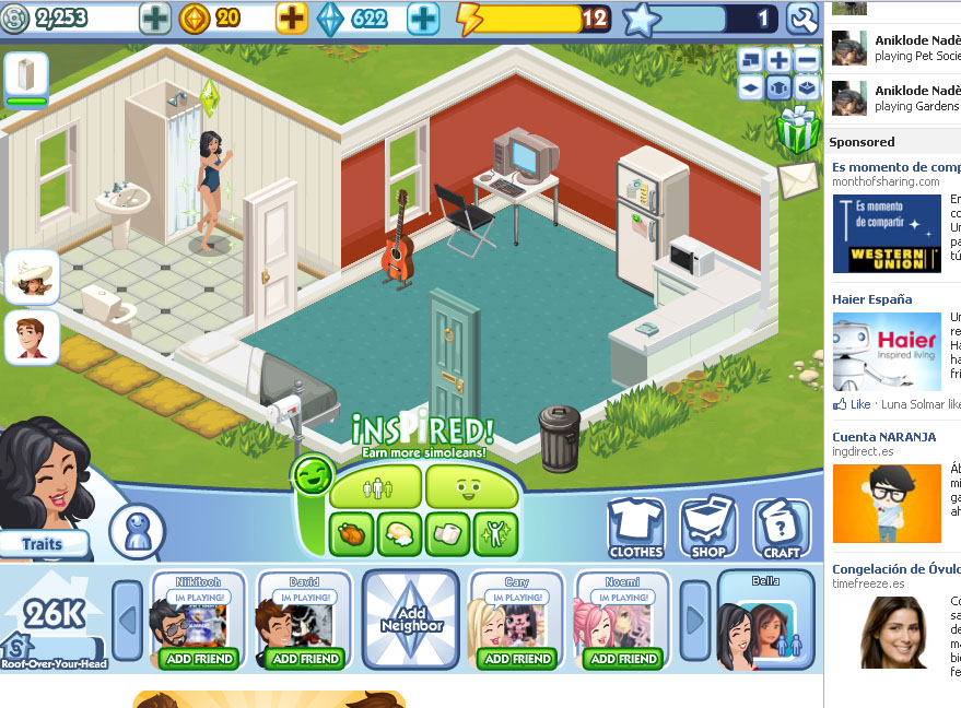 MELocotonyREGaliz: The Sims Social: ya activo el nuevo juego de Playfish