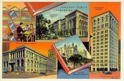 Library History Buff Blog: Chicago's Libraries, A Postcard Montage