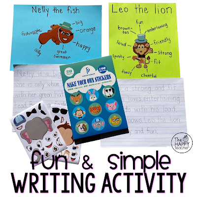 Fun and Easy Writing Activity | TheHappyTeacher