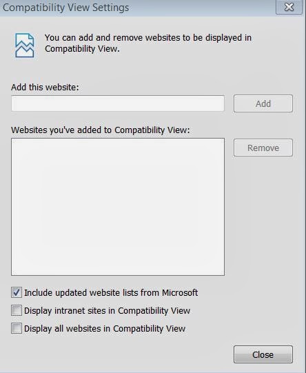 IE9 Compatibility View bites again