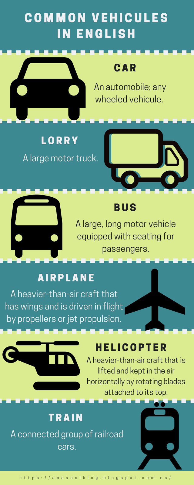 Ana's ESL blog: Vehicles and transport