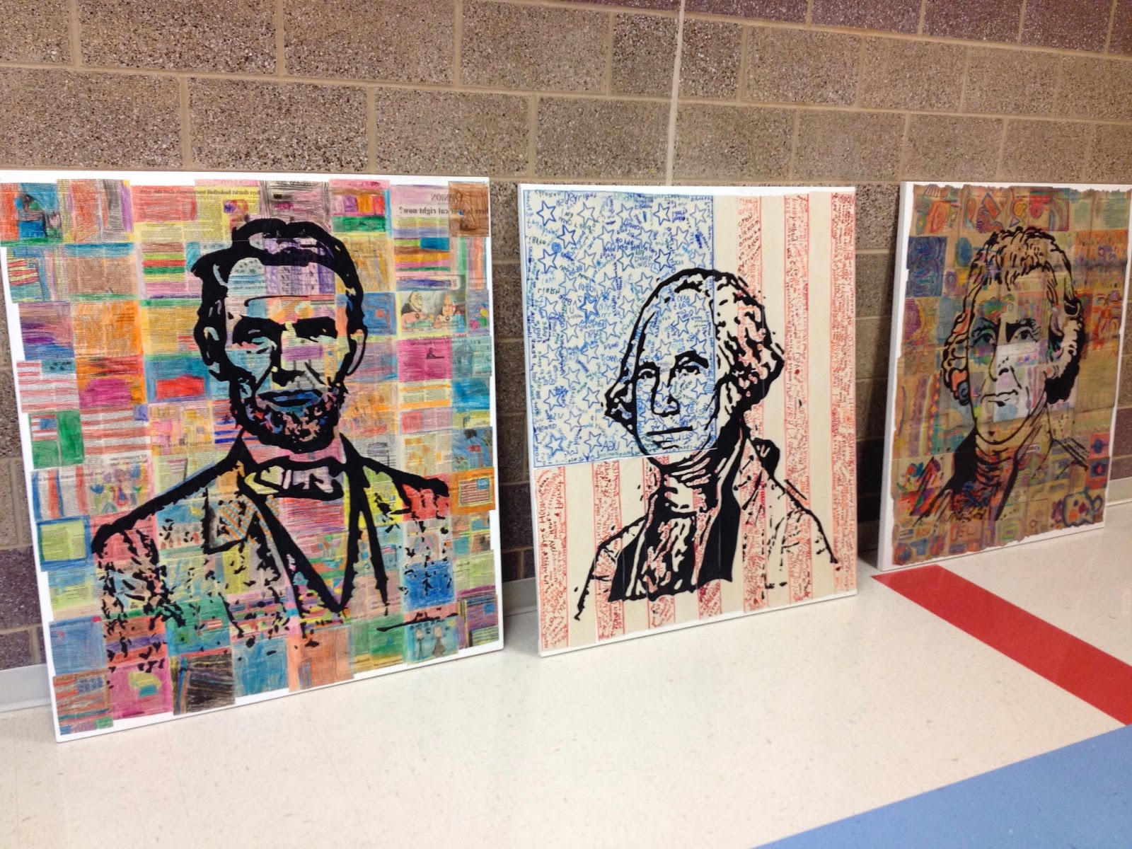candice ashment art: PRESIDENTS' DAY art project Part 2:George ...