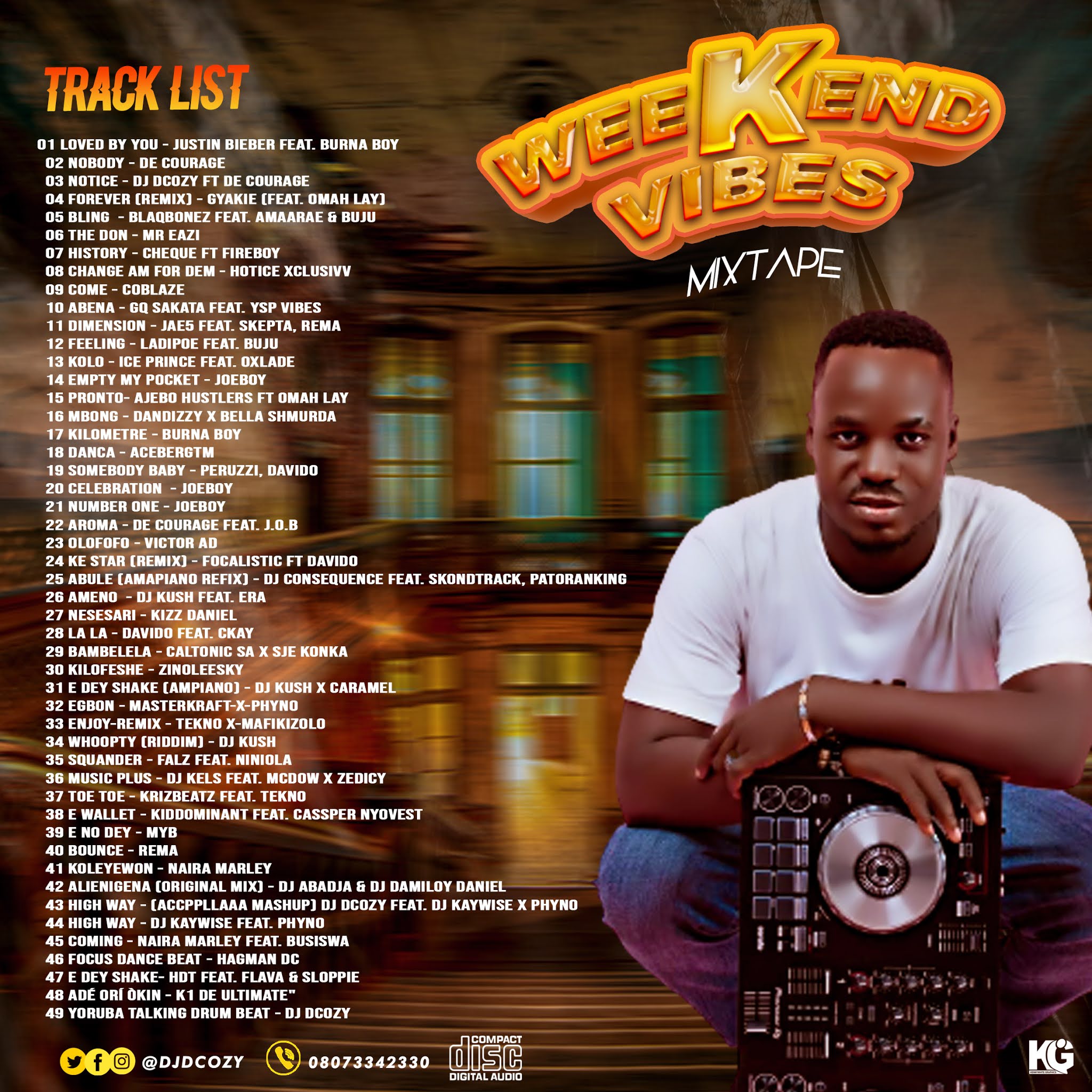 DJ DCOZY - The Weekend Vibe Mixtape