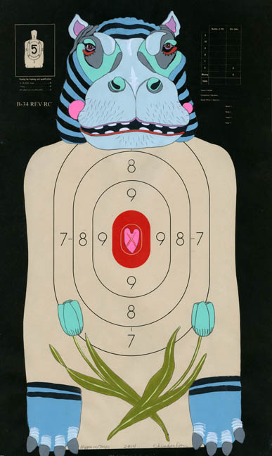 Jennifer Davis Art: Custom Hand-Painted Paper Shooting Targets