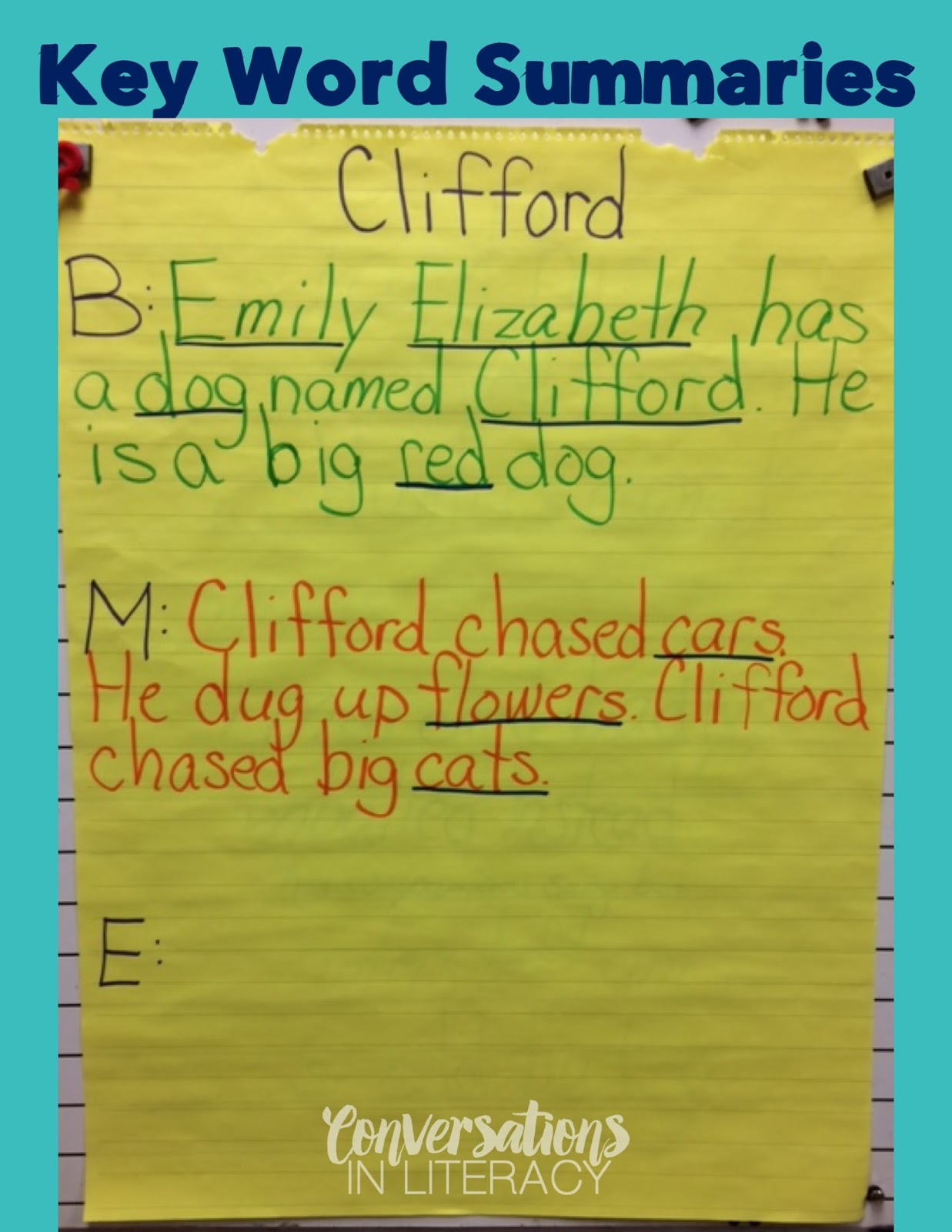 Brain Warm Ups and Key Word Summaries - Conversations in Literacy