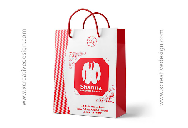 Carry Bag Design For Cloth Shop 2021 - CorelDraw Cdr Format