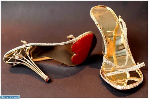 Kasut Tumit Tinggi Bertatah 2200 Berlian Paling Mahal Didunia. - Gaban ...