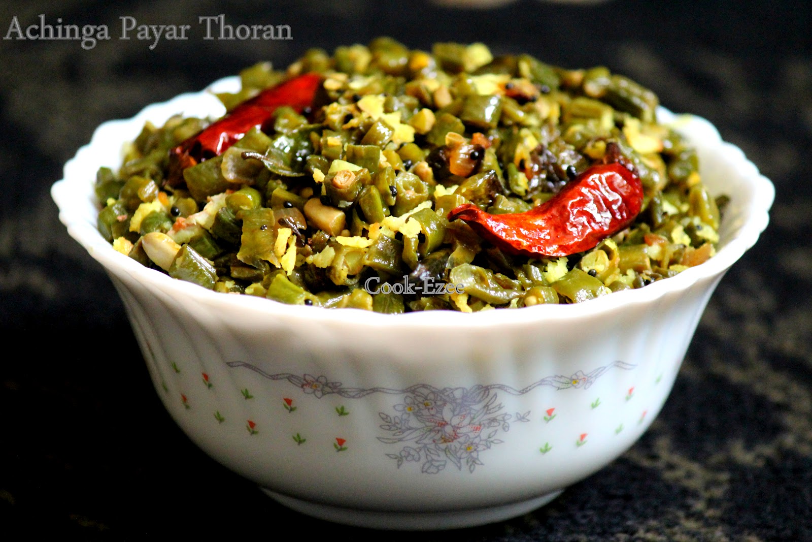 COOK-EZEE: Achinga Payar Thoran - Long Yard Beans Stir Fry