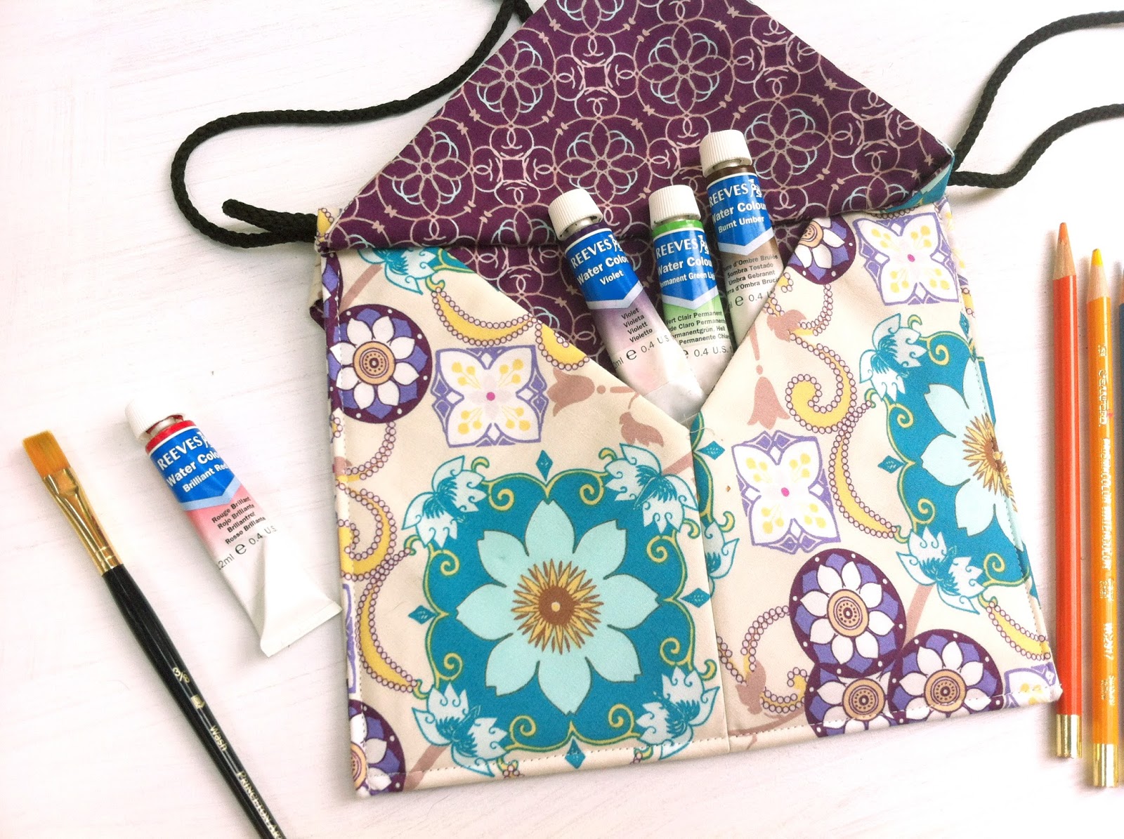 sewing belly buttons boutique: Cute Origami Drawstring Bag