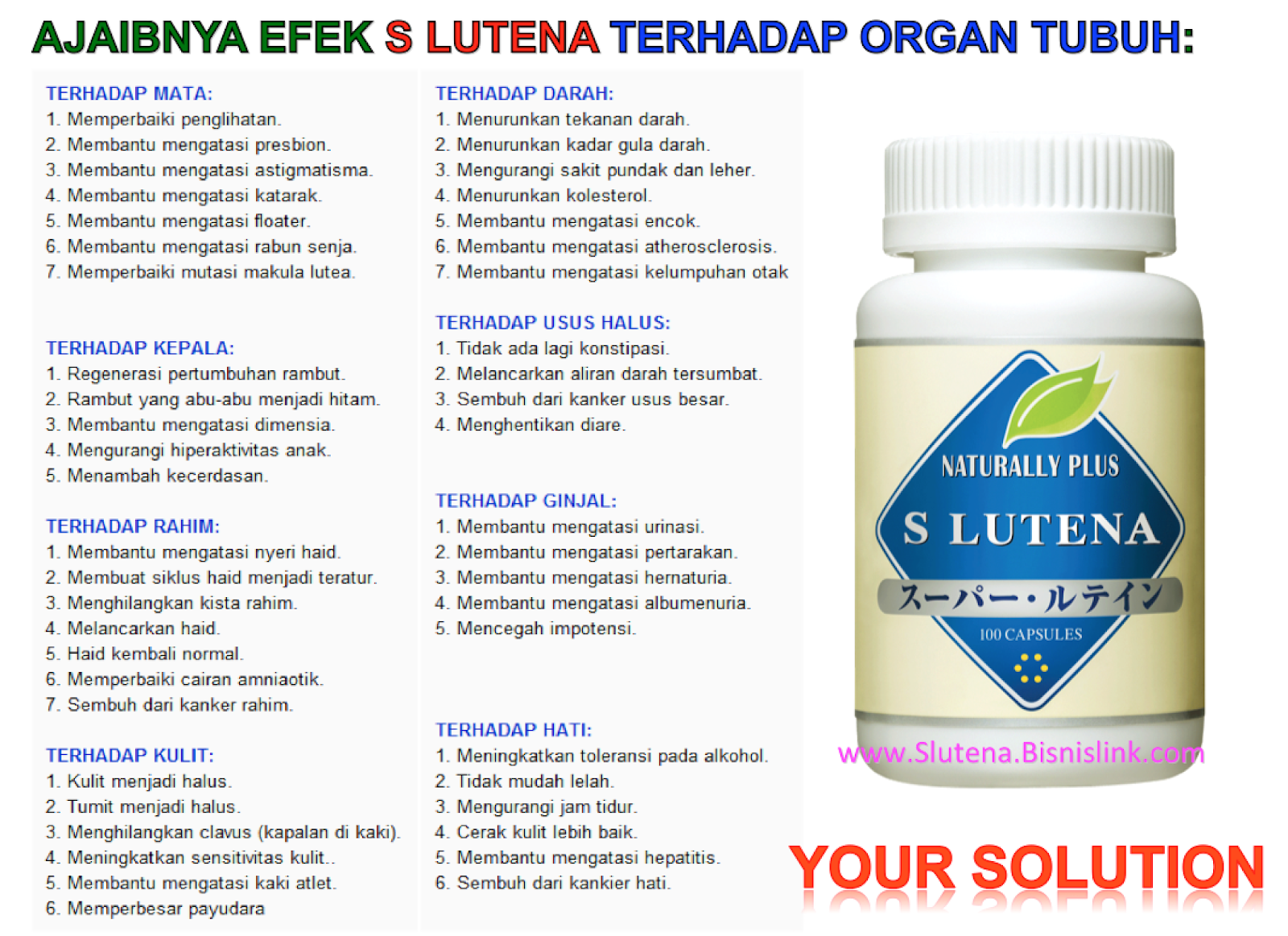 REWARD PELANGGAN SLUTENA JAPAN: Solusi SEHAT dan SEJAHTERA