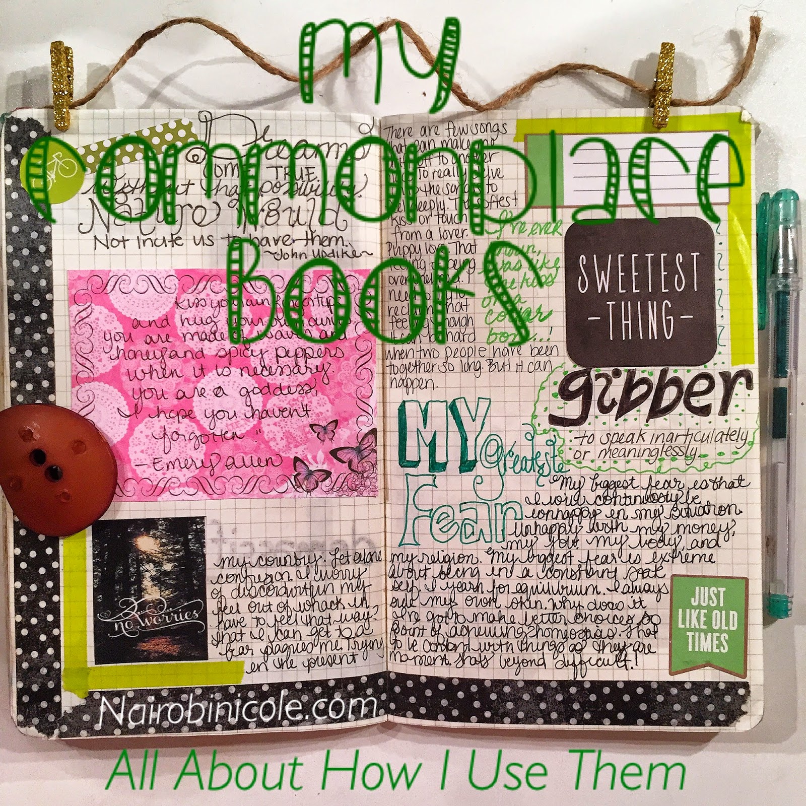 Nairobi Nicole: My Commonplace Books- How I Use Them