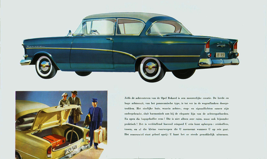 .: 1957 Opel. Rekord. Brochure (Neederland)