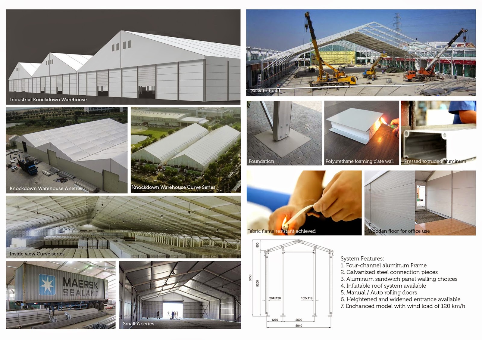 Atap Membran: Industrial Structure (Knockdown Warehouse)