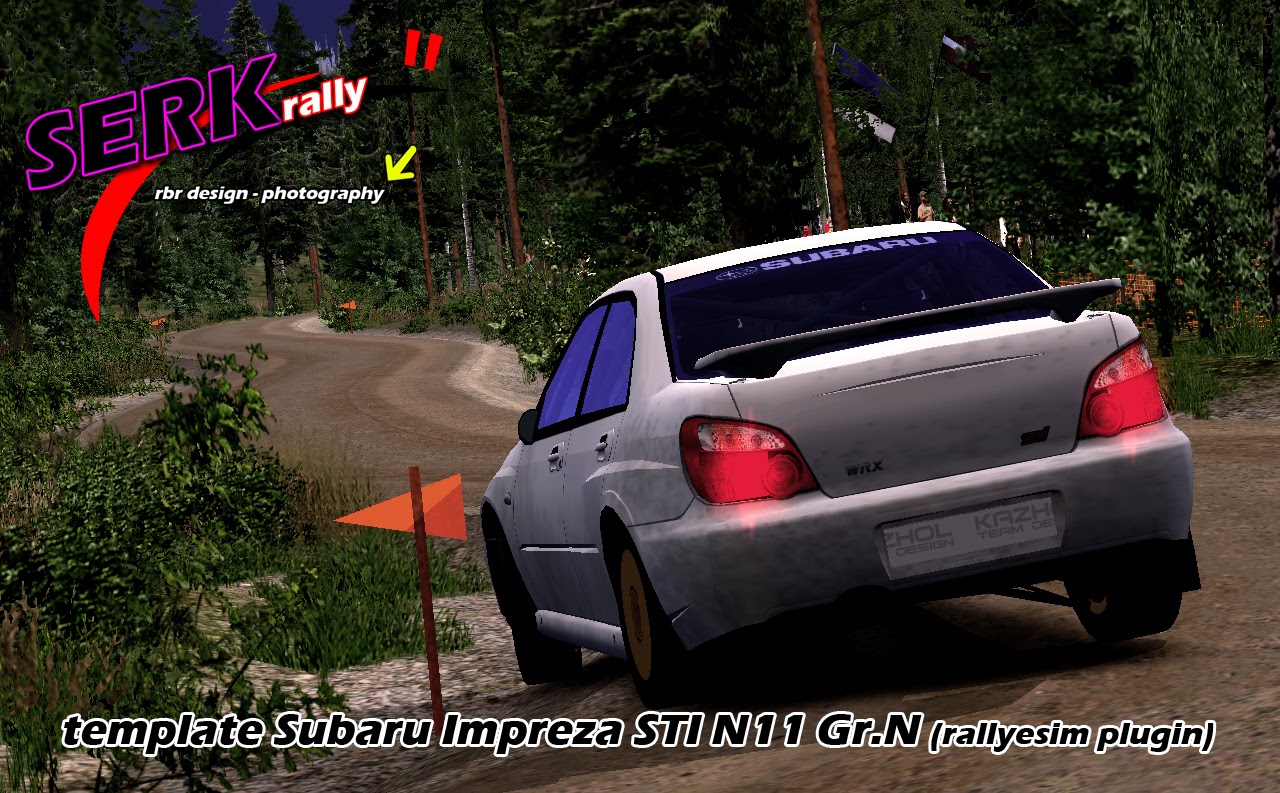 SERK rally: Templates SUBARU