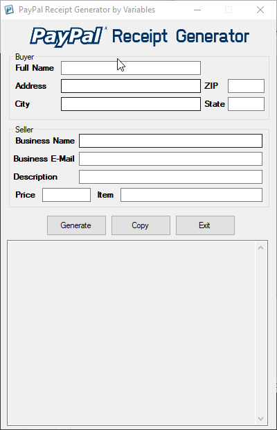 Fake Paypal Balance Generator - Invoice Template