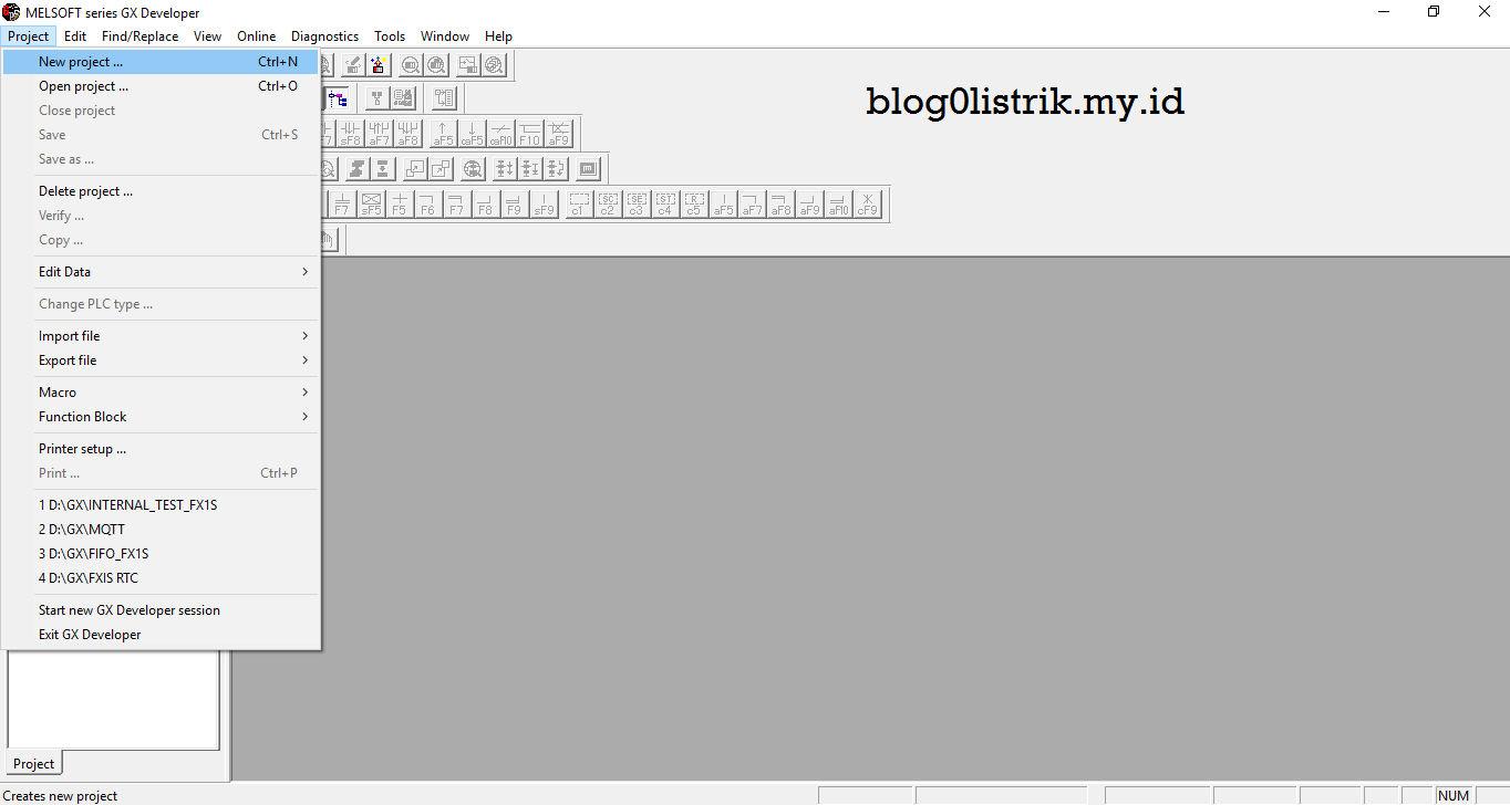 Cara Download dan Upload PLC Mitsubishi dengan GX-Developer – Blog0listrik