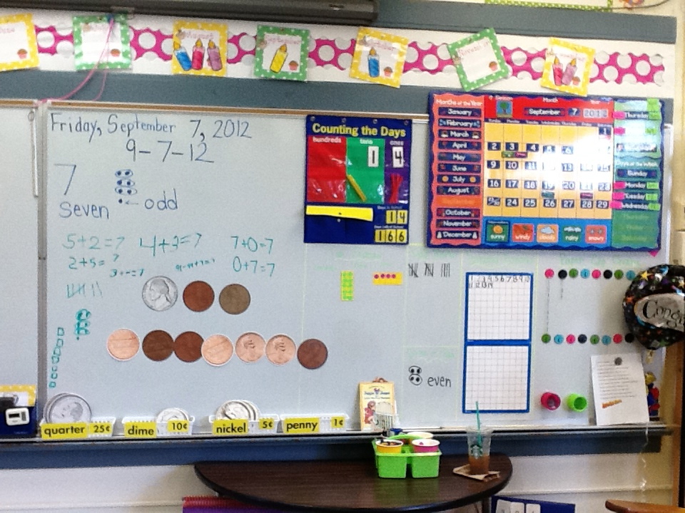 Sunshine, Sand and Scissors: Morning Math Meeting......a.k.a. Calendar Math