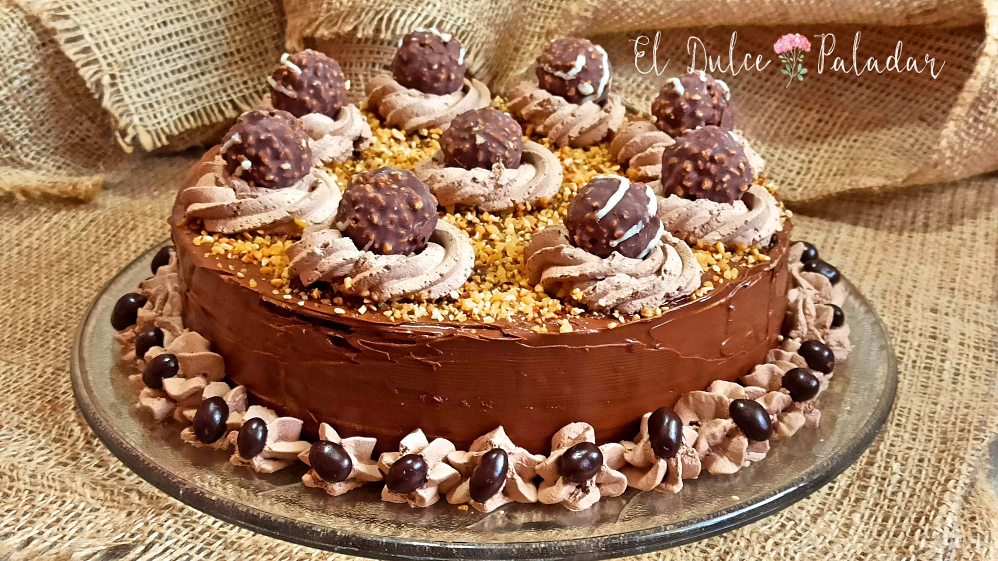 Tarta de obleas y chocolate - El dulce paladar
