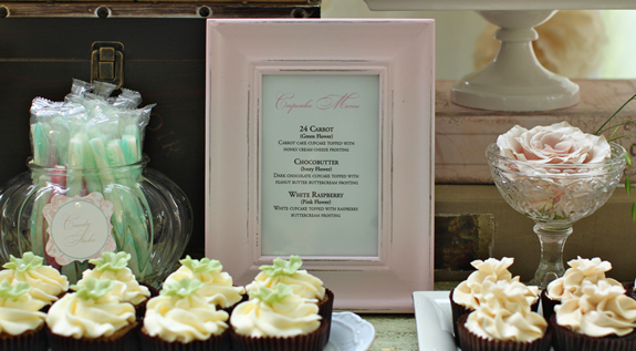 Andrea and David’s Romantic Sweet’s Table at Moonstone Manor