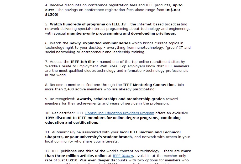 Applications: IEEE Form Completing Letter/Application