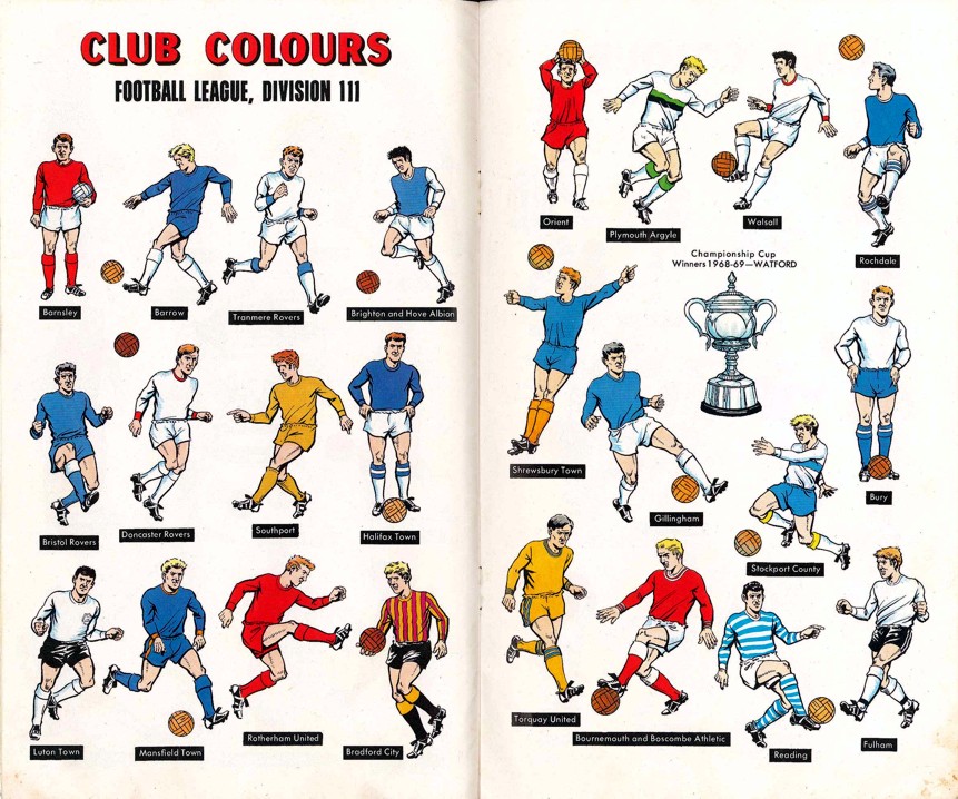 The Hotspur Handy Book of Football Club Colours, 1969 ~ The Football Attic