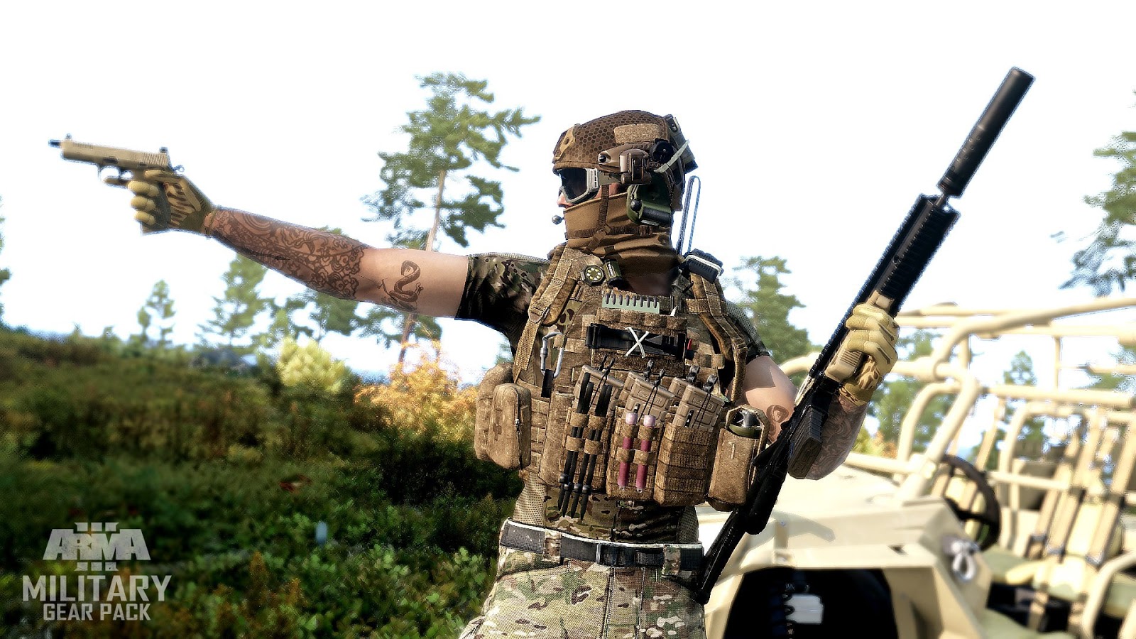 JPC や Airframe ヘルメットなど装備を追加する Arma 3 用 Military Gear Pack MOD | 弱者の日記 ...