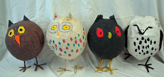 Fifth Class Blog: Papier-mâché Owls