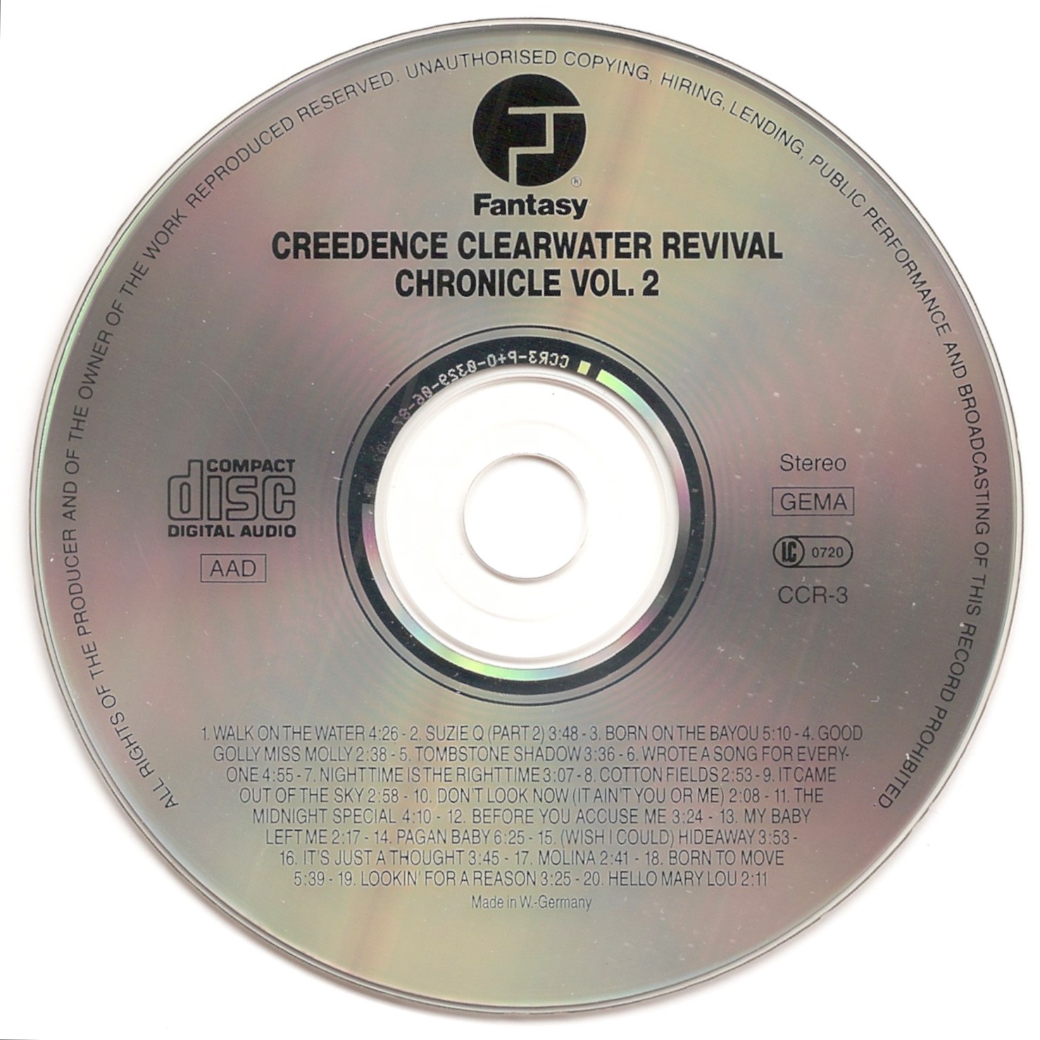 The First Pressing CD Collection: Creedence Clearwater Revival ...