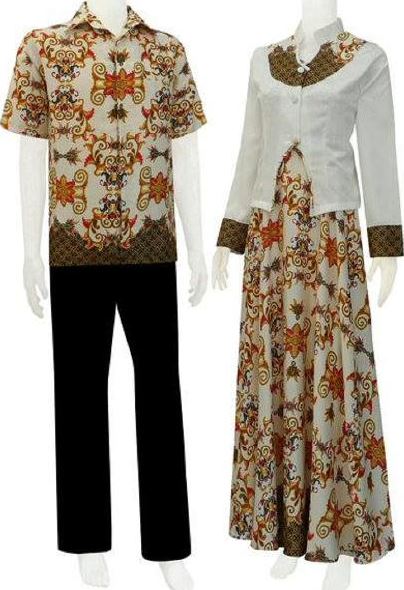 10 Model Gamis Batik Kombinasi Blazer Terbaru 2023