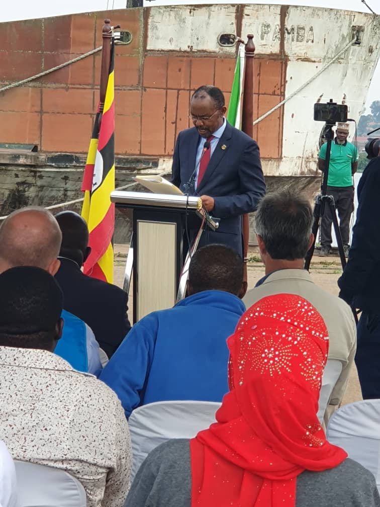 HAFLA YA UPOKEAJI MELI YA MV UMOJA ILIYOBEBA MABEHEWA YA TRENI KUTOKA ...