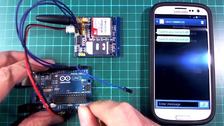 GSM & Arduino based Home Automation using SMS - tutorial and code
