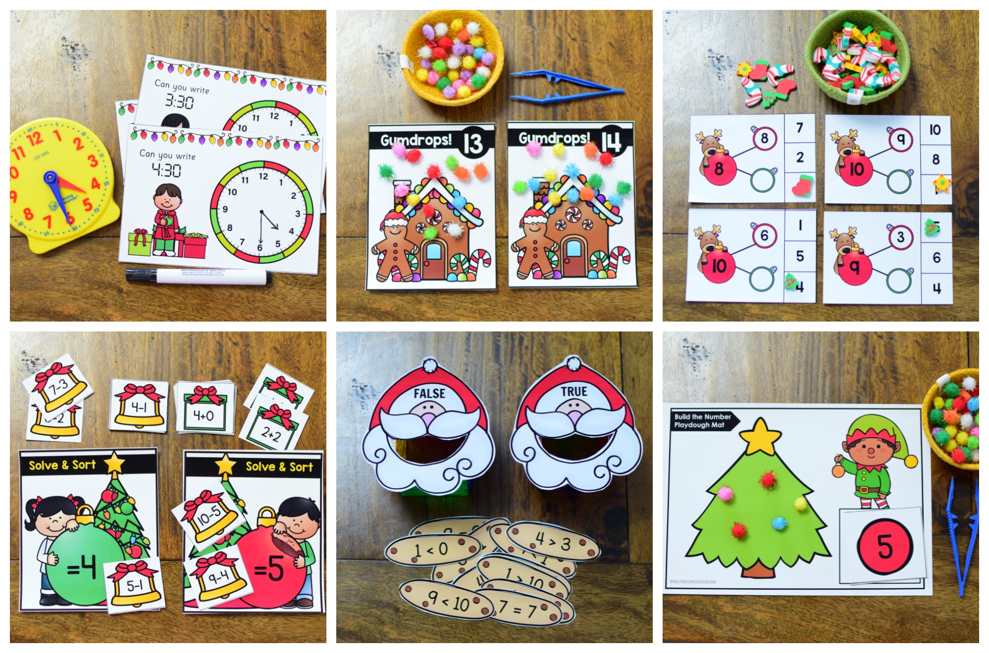 Kindergarten Math Center for December | The Pinay Homeschooler