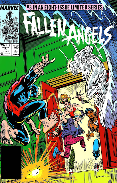 Marvel Comics of the 1980s: 1987-1988 - Fallen Angels #1-8 covers