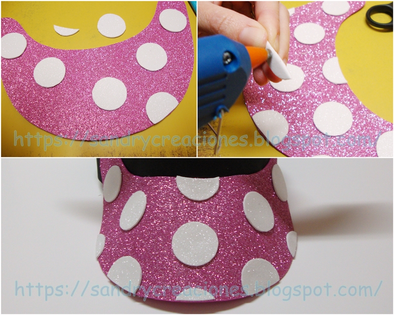 SanDryCreaciones: Viseras de Mickey y Minnie en Goma Eva para Niños