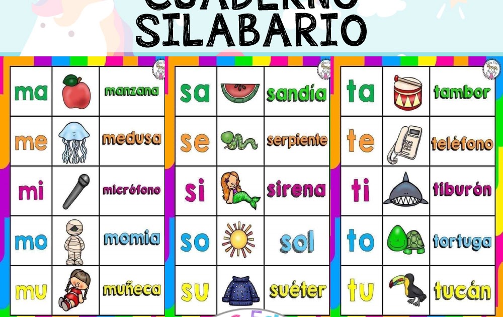Cuaderno Silabario | Materiales Educativos para Maestras
